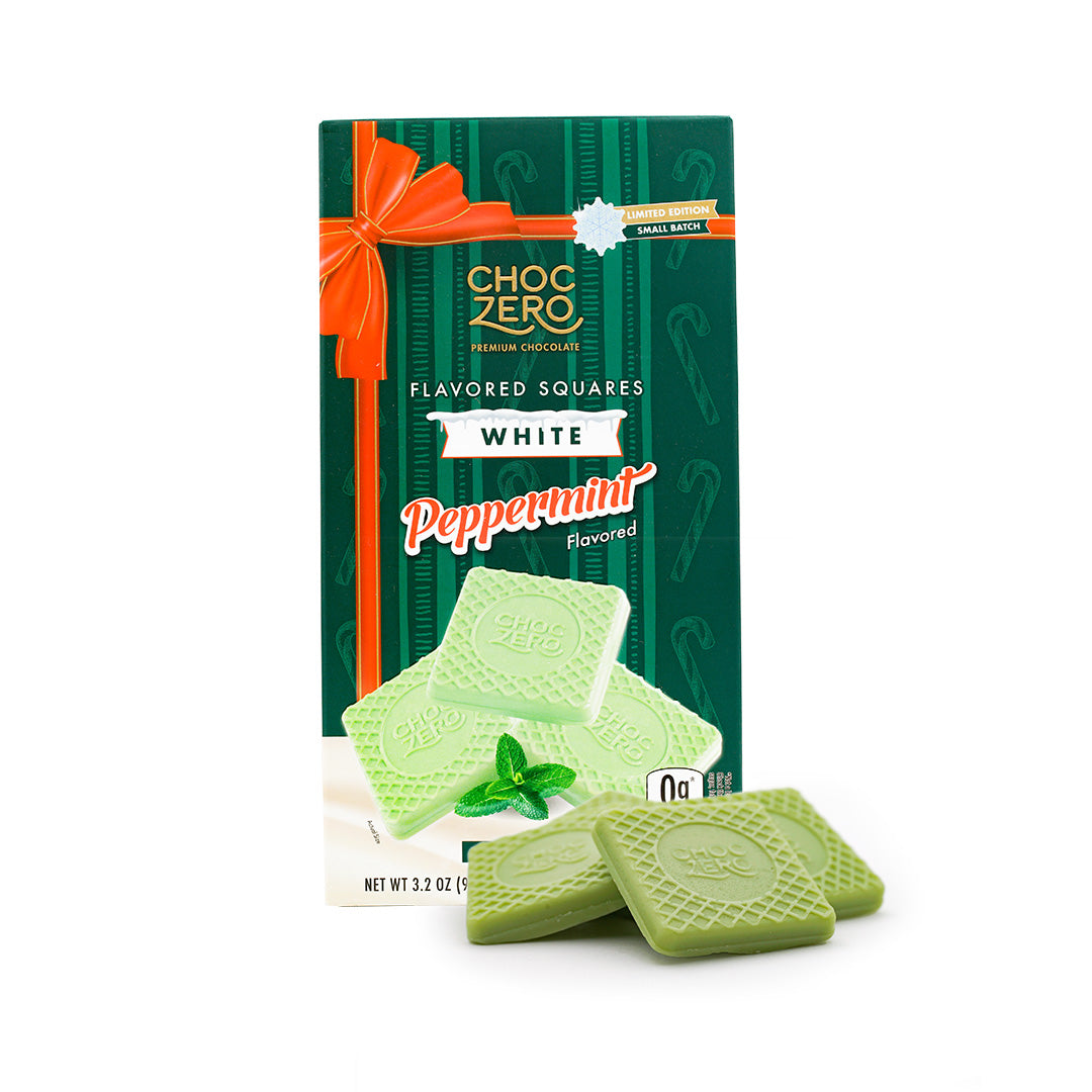 White Chocolate Peppermint Squares