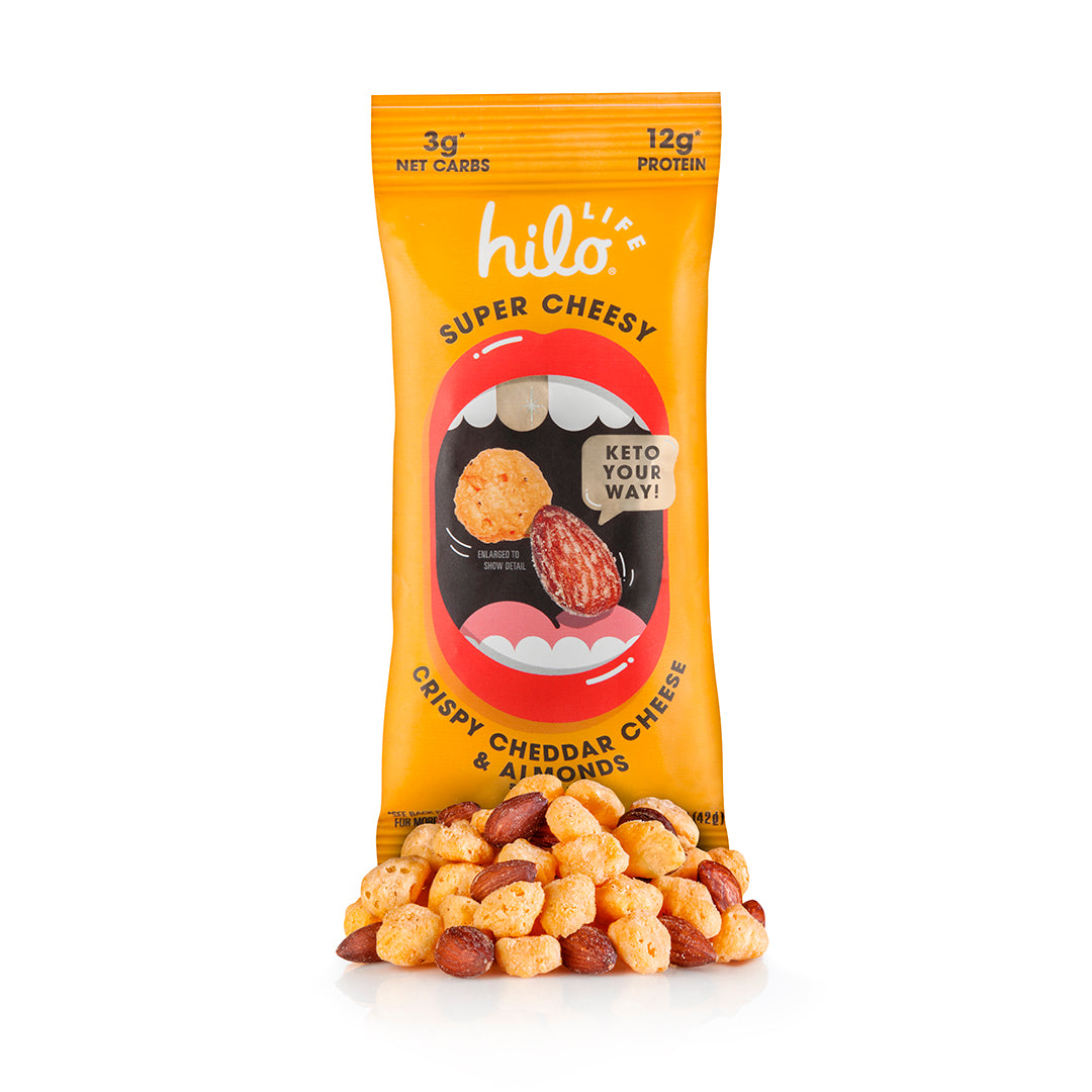 Super Cheesy Crispy Cheddar and Almonds