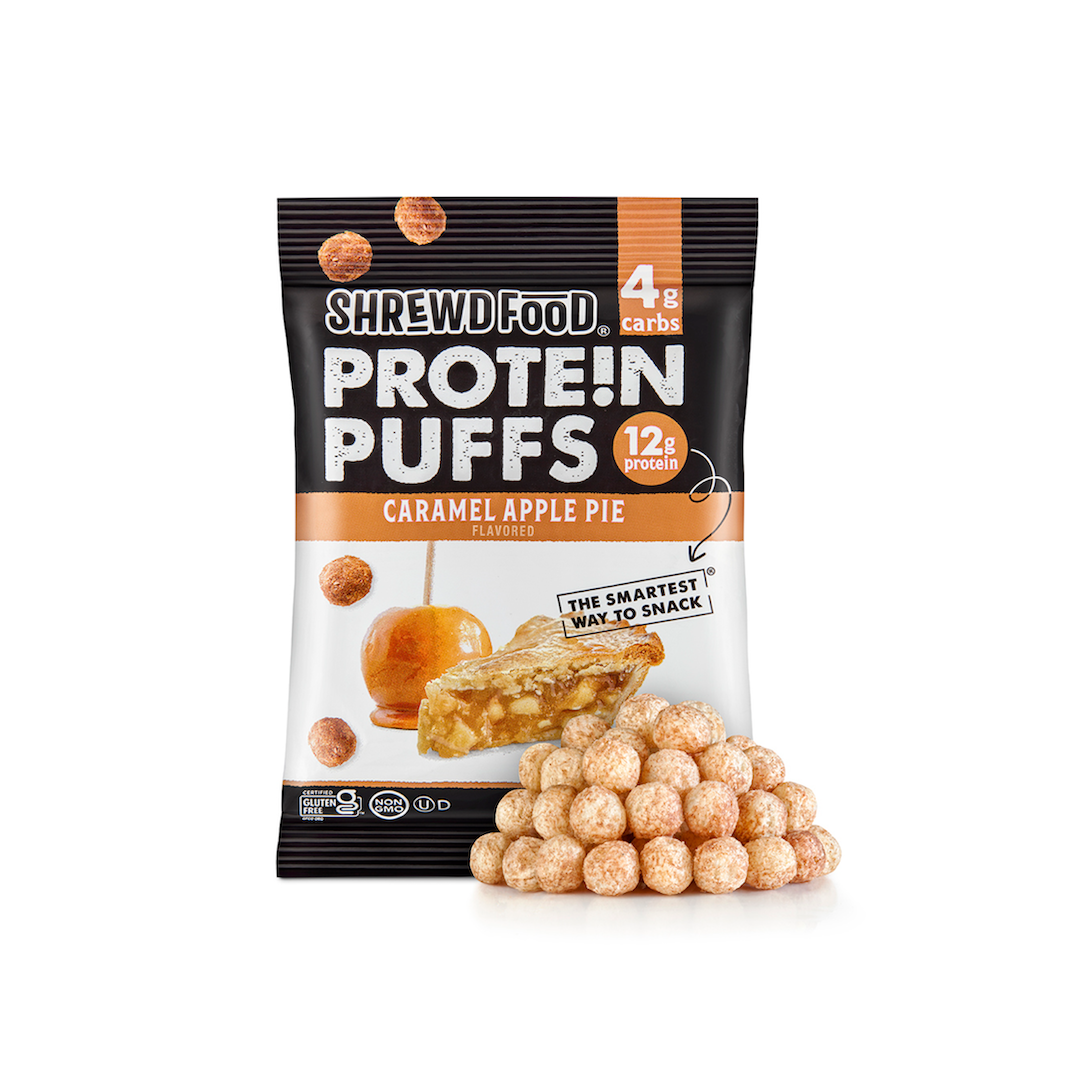 Caramel Apple Pie Protein Puffs